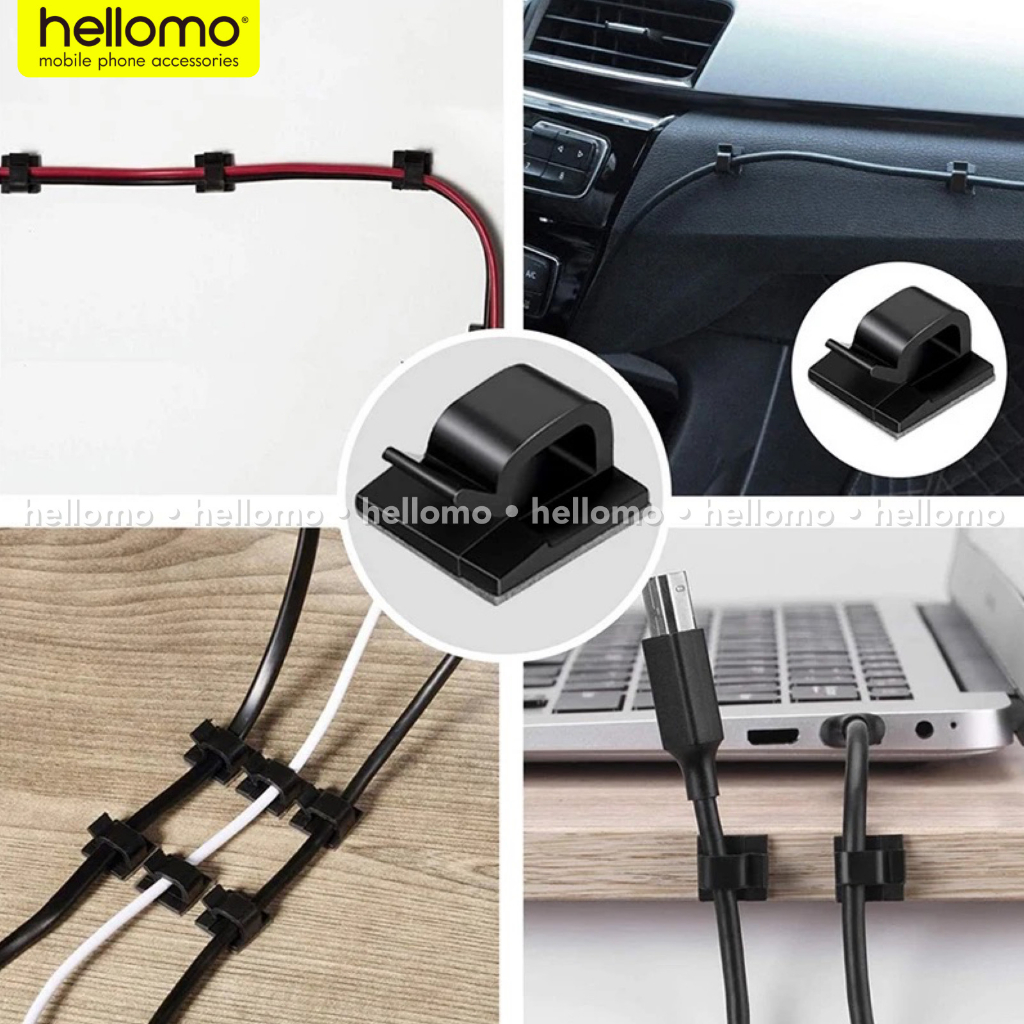 Jual Klip Kabel Tempel Klem Kabel Pengikat Perapih Clip Cable ...