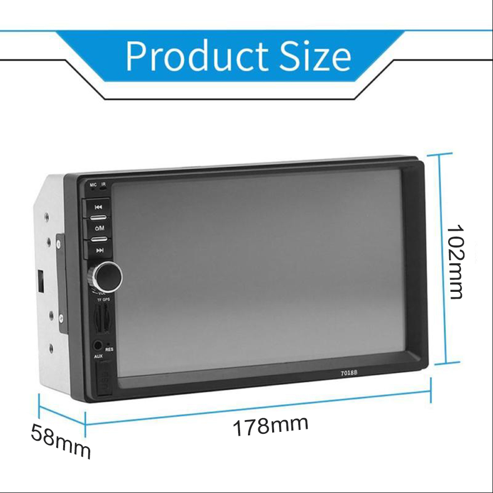 Jual ESSGOO Head Unit Double DIN 7 Inch Mirror Link Bluetooth Universal FM USB MP5 | Shopee ...
