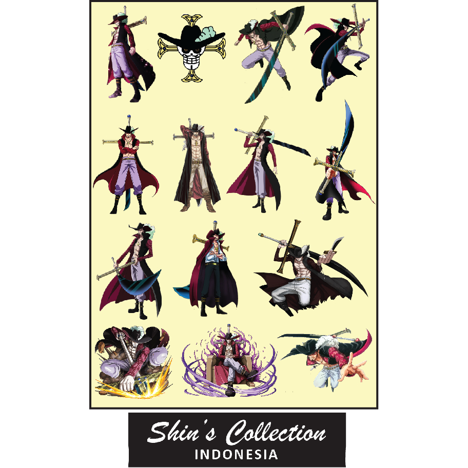 Jual Sticker stiker mihawk Solo One Piece | Shopee Indonesia