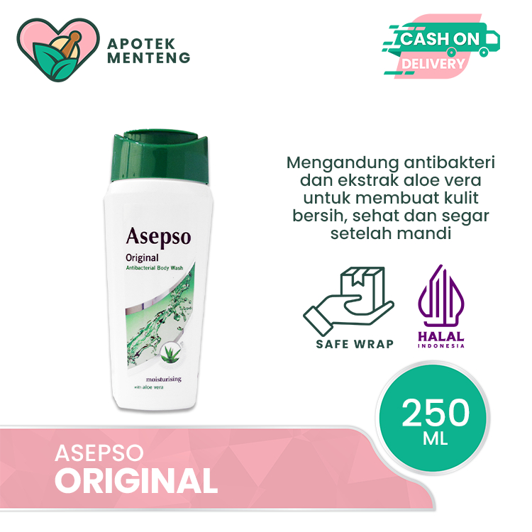 Jual Asepso Body Wash Original 250 ML - Sabun Cair Antibacterial | Shopee Indonesia