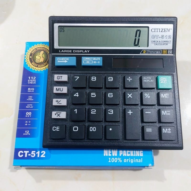 Jual Kalkulator Citizen CT-512 (12 Digit) | Shopee Indonesia