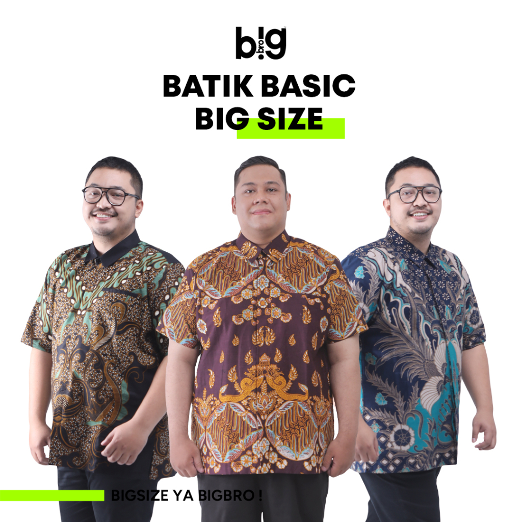 Jual Batik Big Size Pria Prakarsa Basic Lengan Pendek XXL XXXL | Shopee ...