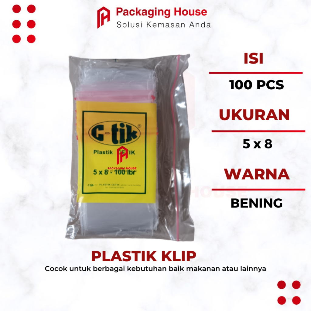 Jual [100 Lembar] PLASTIK KLIP 5x8 ziplock ISI 100 LEMBAR | PLASTIK ...