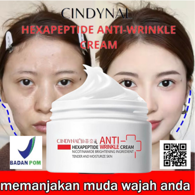 Jual Cindynal Hexapeptide Krim Wajah Anti Kerut dan penuaan dini Black Spot Cleaner Pelembab ...