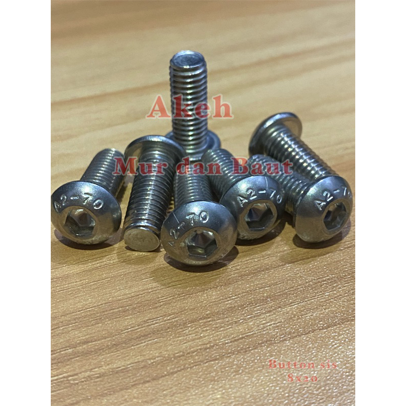 Jual Baut Kancing M10/M12 Stainless 304 / Button L M10/M12 Murah | Shopee Indonesia