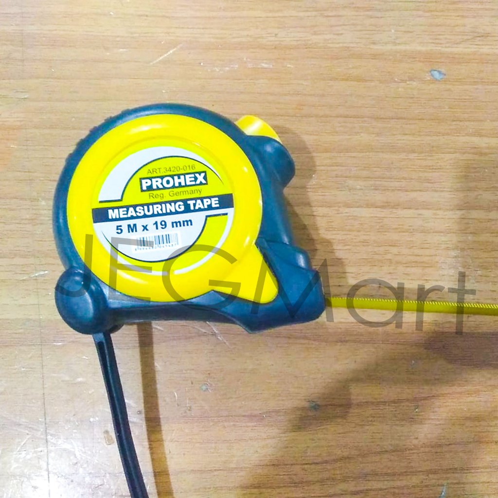 Jual Meteran Karet Prohex Roll Meter 5 M x 19 mm ART 3420-016 ORIGINAL ...