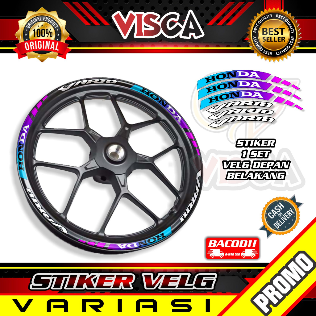 Jual Stiker Velg List Velg Motor Stiker Velg Vario Motif Bunglon ...