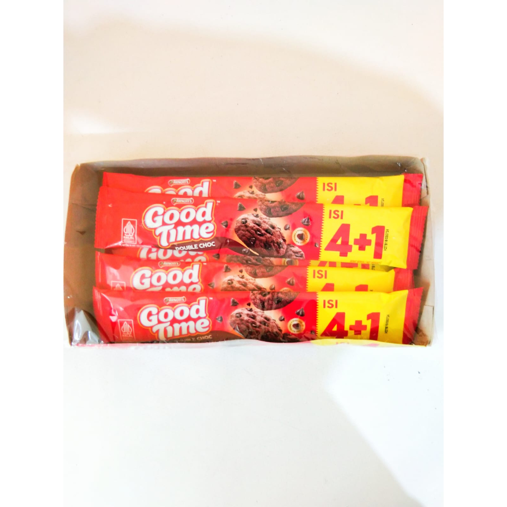 Jual .sekotak biskuit Good time cookies double chocolate isi 12 pcs 26 ...