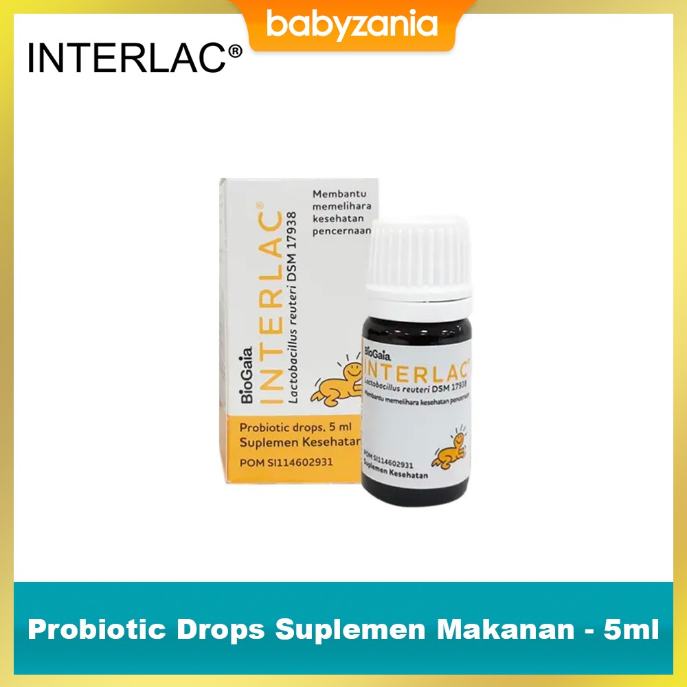 Jual Interlac Probiotic Drops Suplemen Makanan - 5ml | Shopee Indonesia
