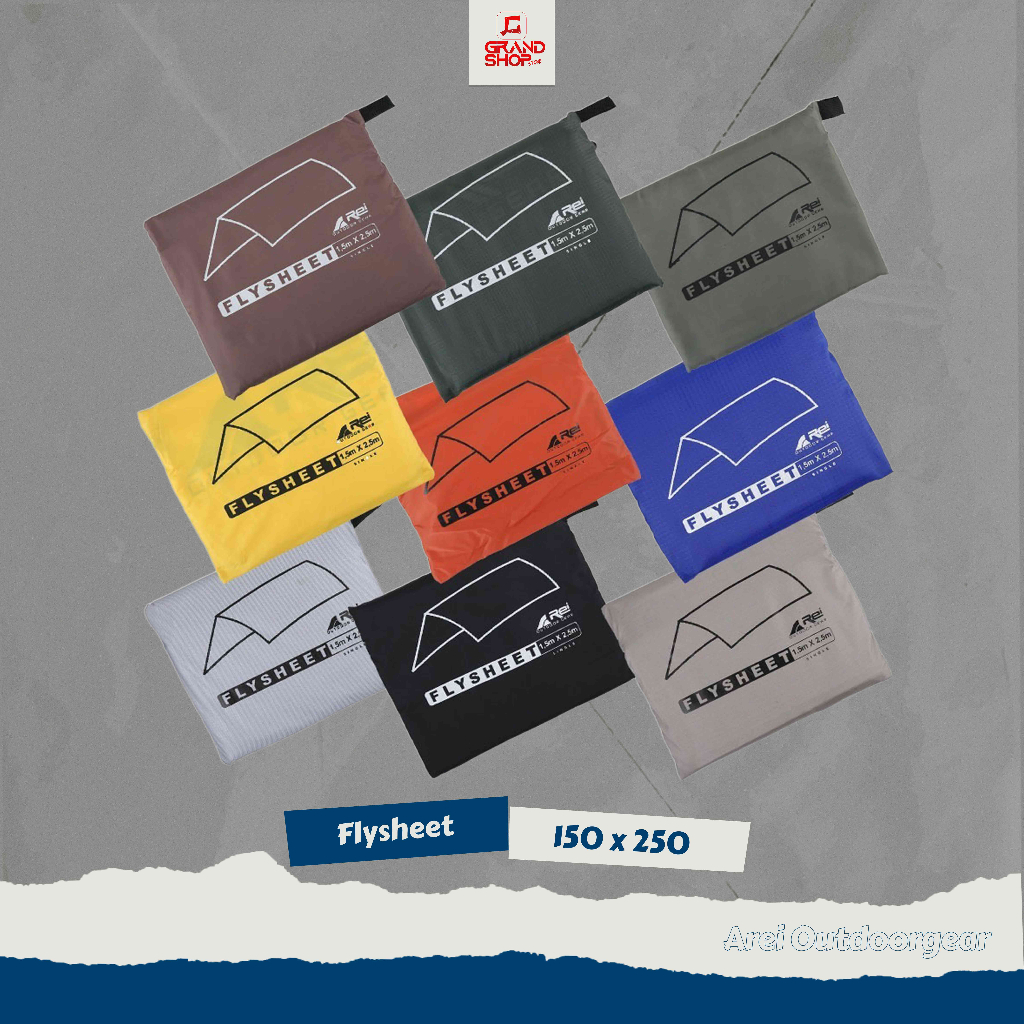 Jual Flysheet / Penutup Tenda 150 x 250 CM Waterproof Arei Outdoorgear ...