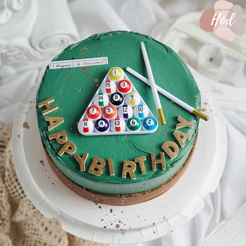 Jual Topper Billiard Bola Sodok dan Tongkat Biliar Hiasan Ulang Tahun ...