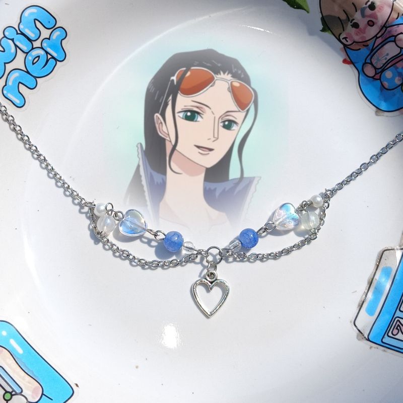 Jual one piece necklace inspired by nami & robin | Shopee Indonesia
