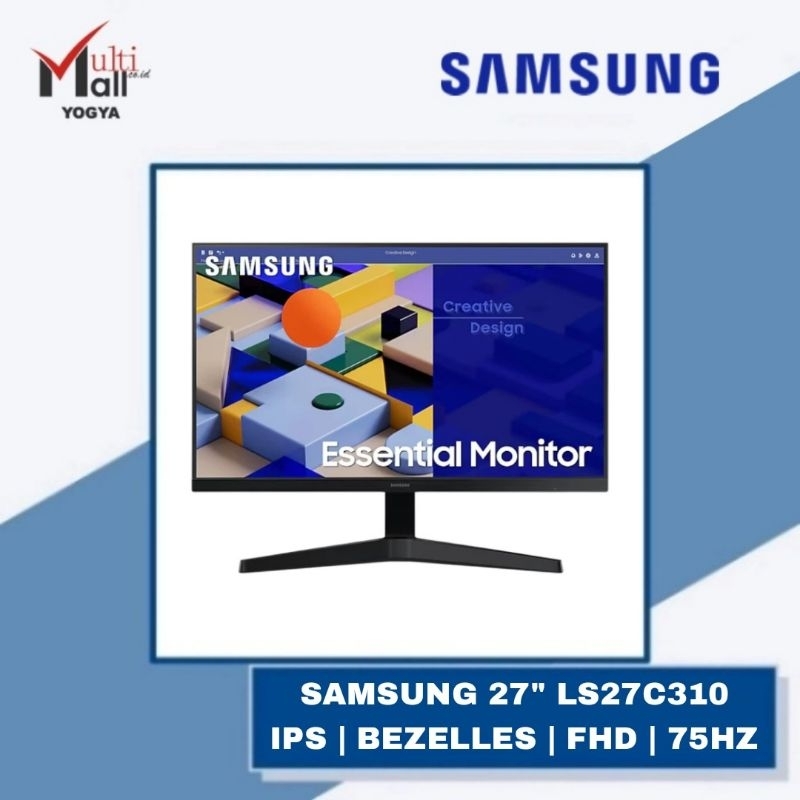 Jual Monitor Samsung 27" IPS LS27C310 Full HD Bezelless 75Hz AMD ...