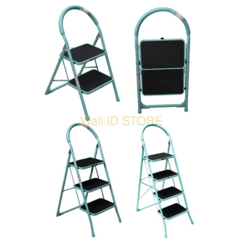 Jual Tangga Lipat Aluminium Stool 2-3-4 Step Biru - Fixsteps Original ...