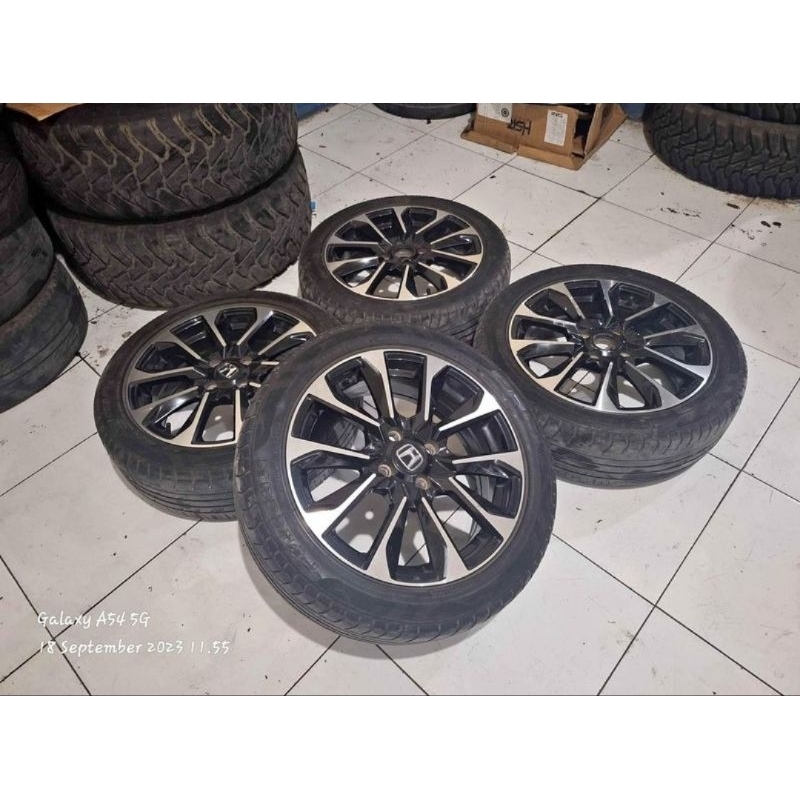 Jual Velg Mobil Bekas Rep Jazz Rs Ring 16 Pcd 4x100 + Ban Foceum Octa | Shopee Indonesia