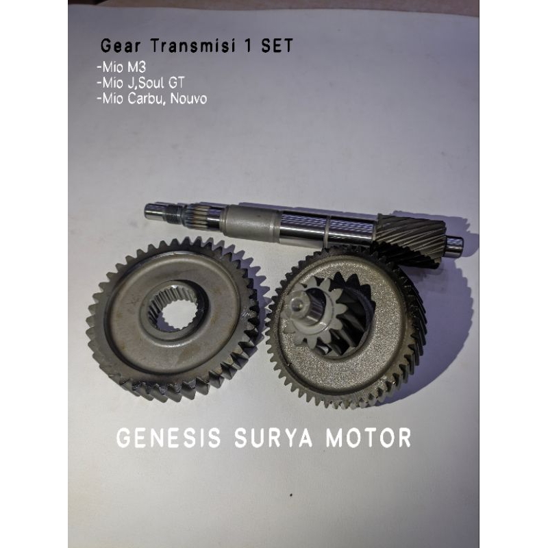Jual Gear Transmisi/Gardan Mio Series SET Genuine (Pilih Type Motor ...