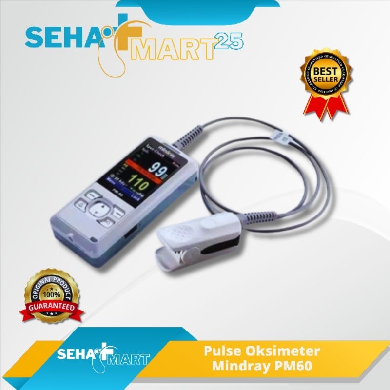 Jual Pulse Oksimeter Mindray PM60 Alat Cek Tekanan Oksigen Oximeter Oxymetry Murah Garansi ...