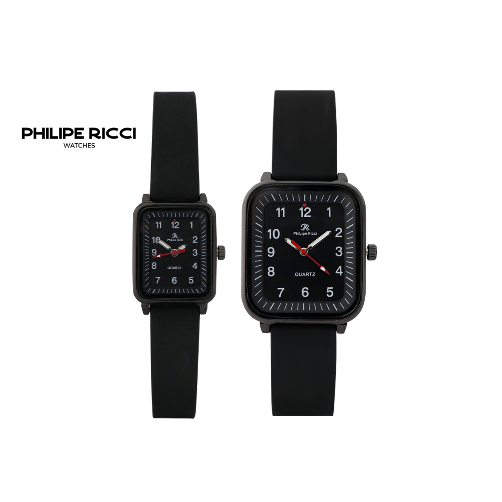 Jual PhiLipe Ricci Jam Tangan Couple Analog Original Dial Kotak Strap ...