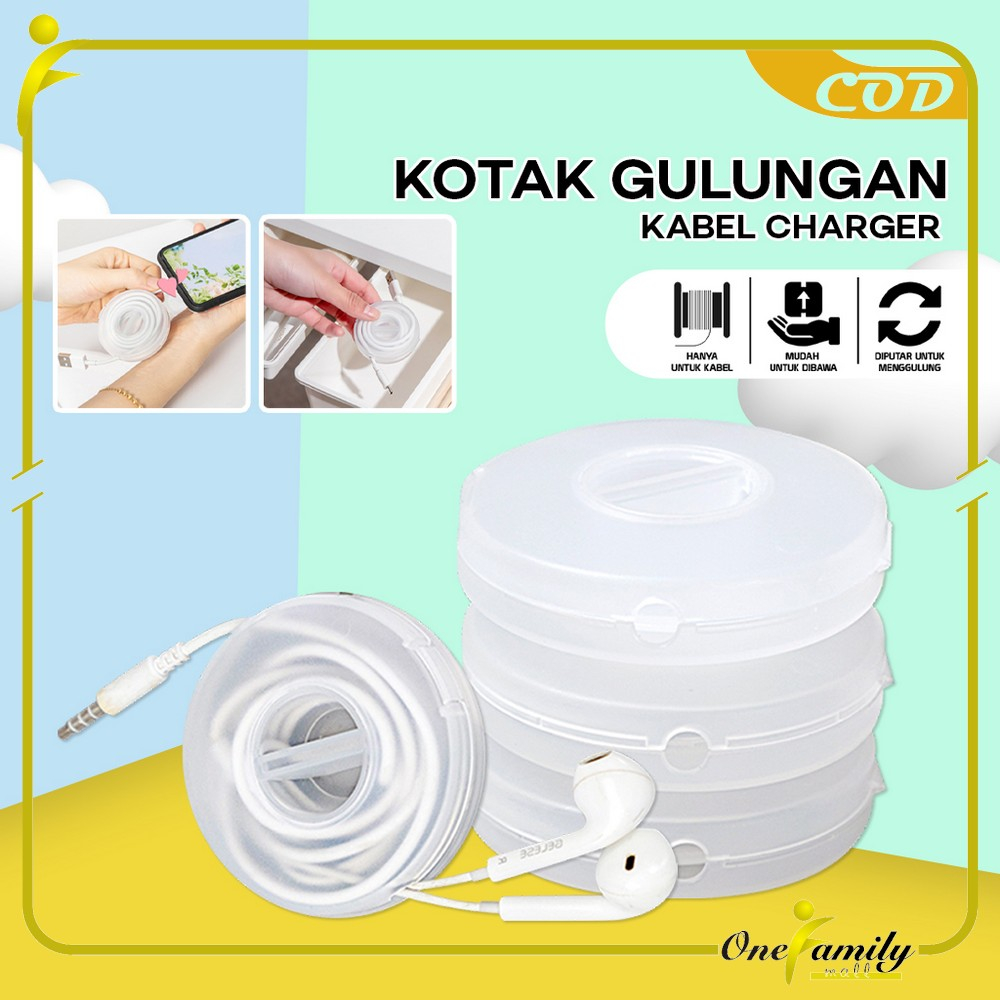 Jual ONE-C896 Tempat Penyimpanan Kabel Data Kotak Organizer Gulungan ...