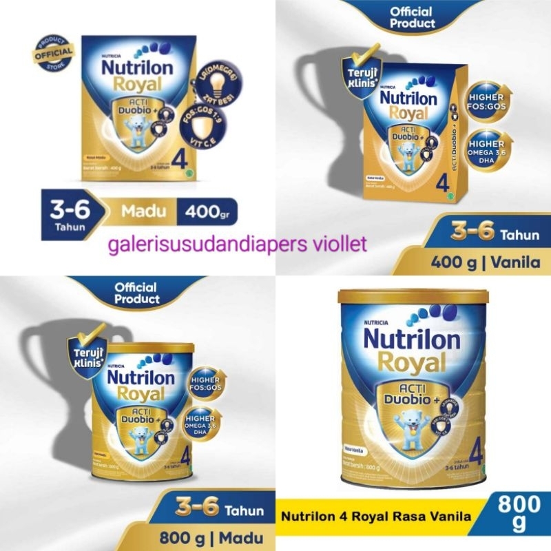 Jual Nutrilon Royal 4 Madu/Vanila 400gr/800gr | Shopee Indonesia