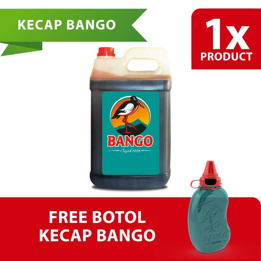 Jual Bango Kecap Manis Jerigen 6.2Kg Free Botol Kecap Bulat | Shopee ...