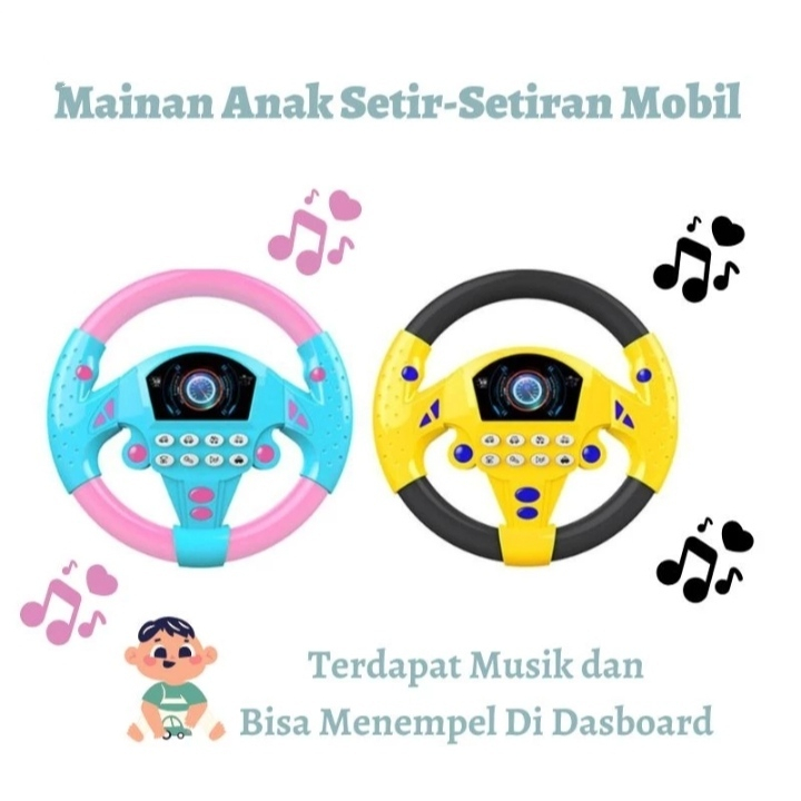 Jual Promo Mainan Anak Setir Setiran Mobil/ Mainan Sterring Wheel ...