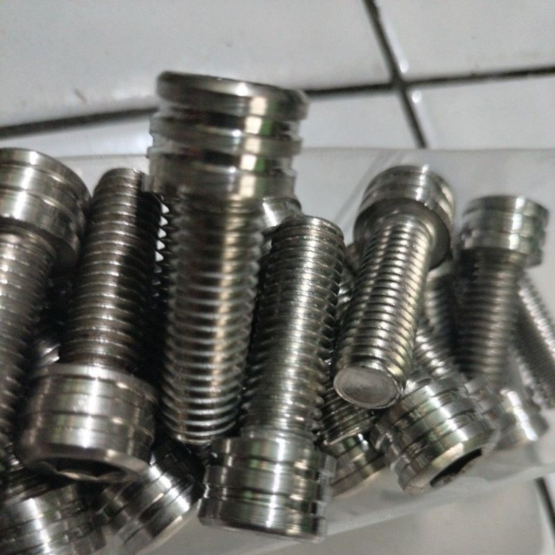 Jual Baut stainless custom bubut L m10x30(drat 14) | Shopee Indonesia