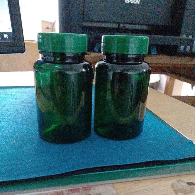 Jual Botol Ps 135 mili Hijau | Botol Untuk Kapsul | Shopee Indonesia