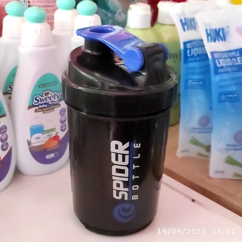 Jual Shaker Spider Bottle 500ml Protein for Gym - Botol Minum | Shopee ...