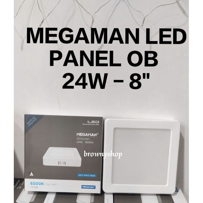 Jual MEGAMAN DOWNLIGHT LED OB KOTAK / LAMPU PLAFON OUTBOW 24W 15W ...
