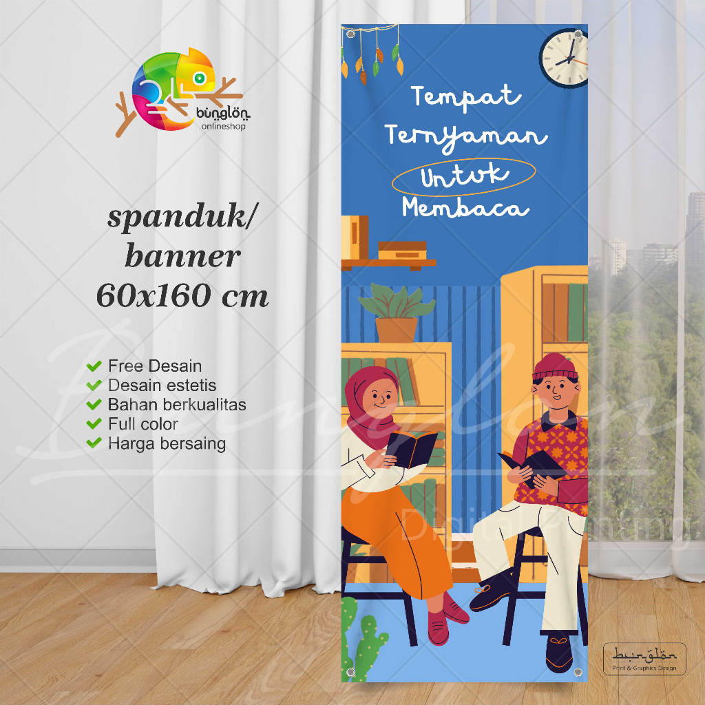 Jual Banner Spanduk Edukasi, Spanduk Perpustakaan, Banner Tempat ...