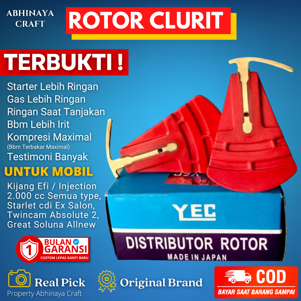 Jual ROTOR CLURIT KIJANG EFI 2000 CC STARLET CDI 1.3 TWINCAM GREAT ...