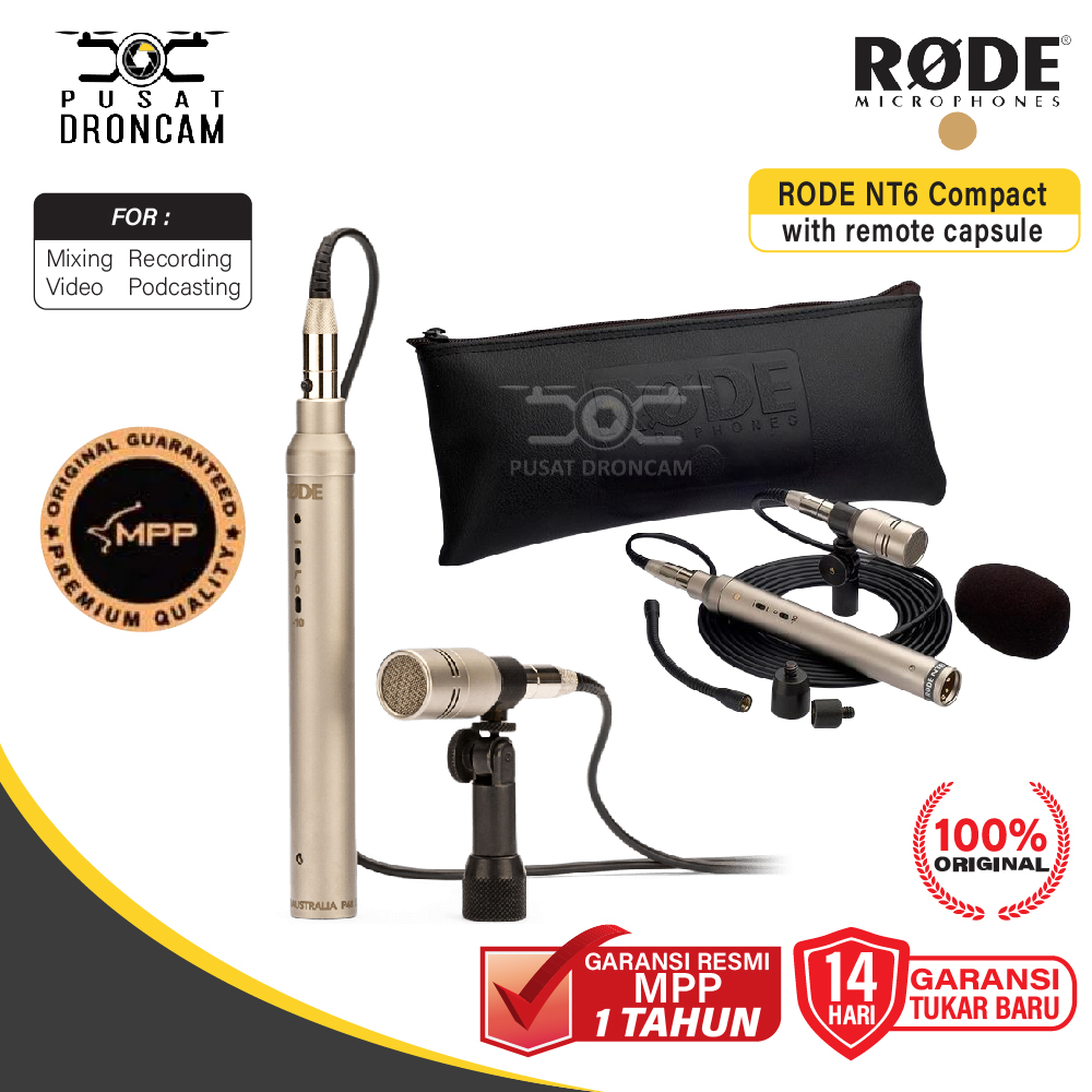 Jual RODE NT6 Compact 1/2" Condenser Microphone with Remote | Shopee ...