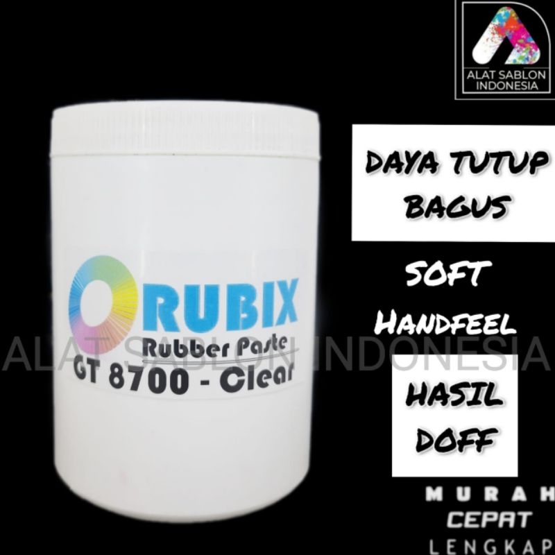 Jual CAT SABLON RUBBER BASIS AIR 8700 CLEAR 1KG | Shopee Indonesia