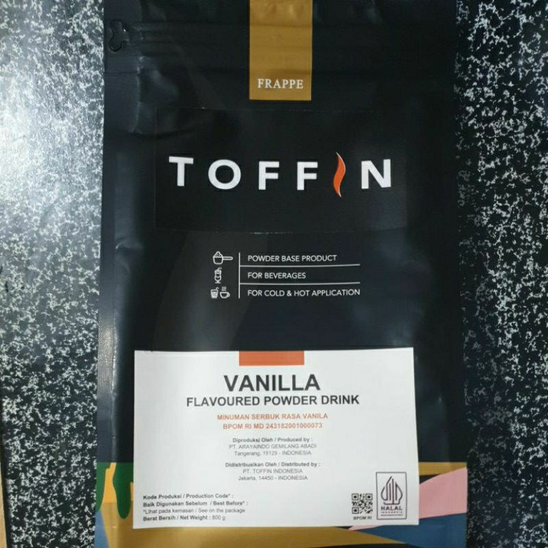 Jual Toffin Frappe Vanilla 800gr Premium Powder | Shopee Indonesia