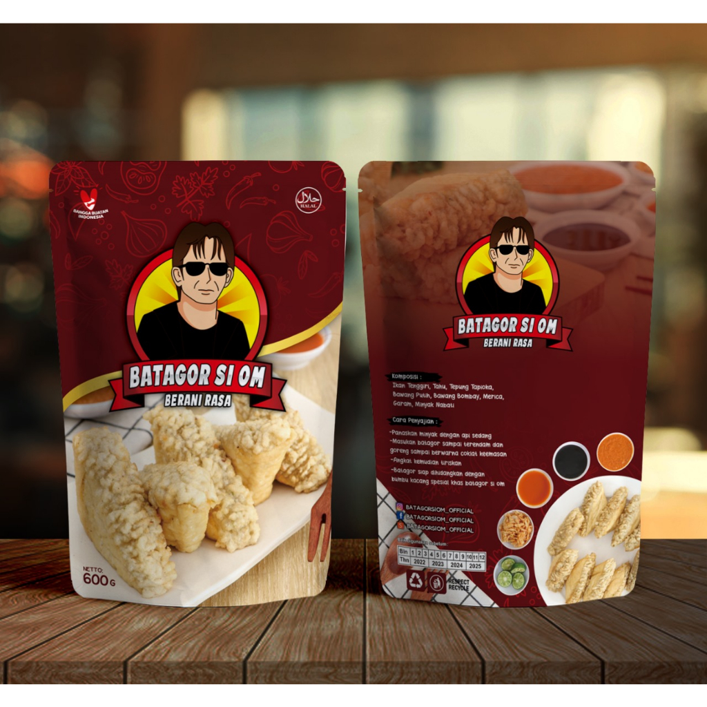 Jual Kemasan Makanan Standing Pouch Custom Print | Shopee Indonesia