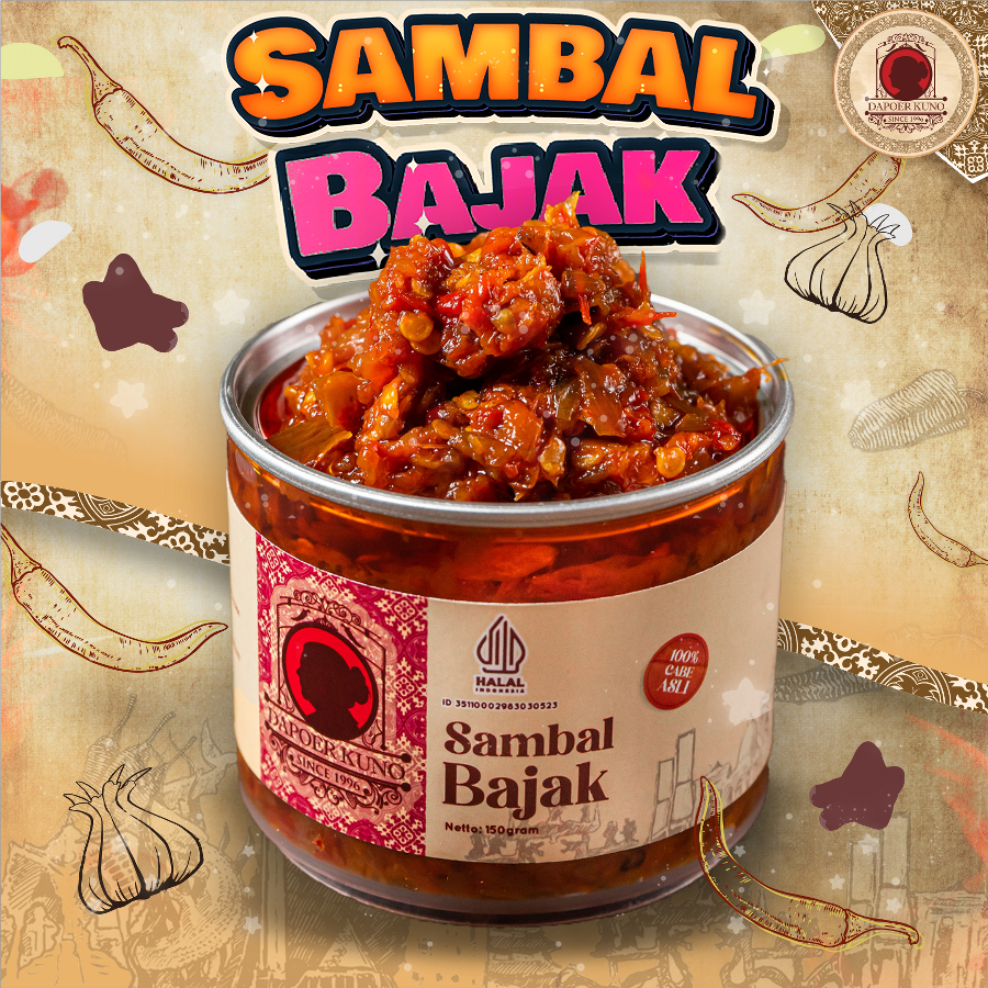 Jual Dapoer Kuno - Sambal Bajak 150gr | Shopee Indonesia