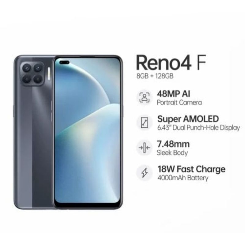 Jual OPPO Reno 4F Ram 8/128GB Garansi Resmi Oppo 1Tahun | Shopee Indonesia