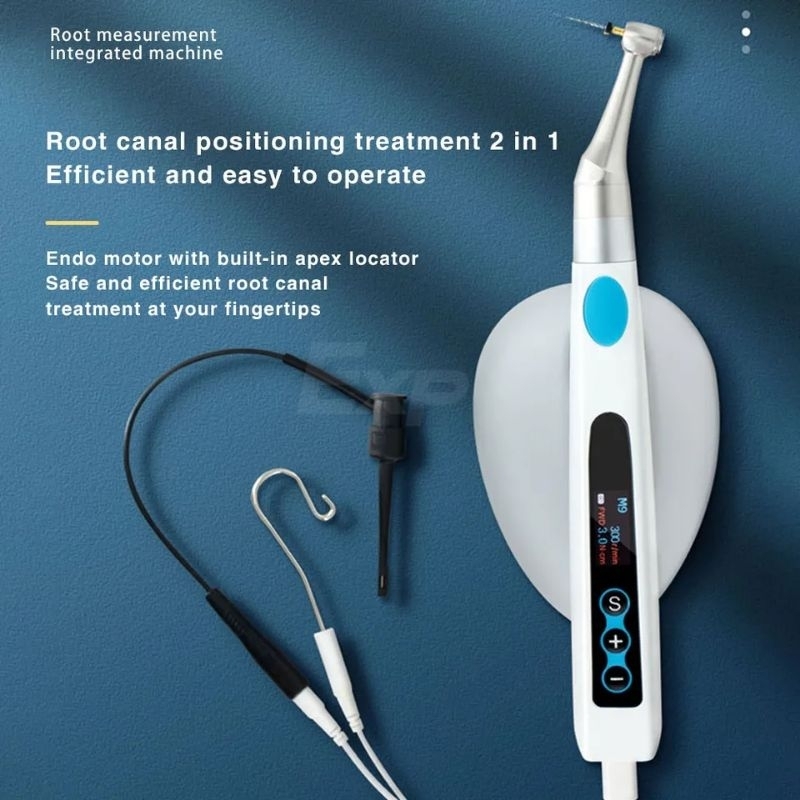 Jual 2 in 1 Dental Endomotor built in Apex locator wireless charging 16:1 untuk Perawatan endo ...