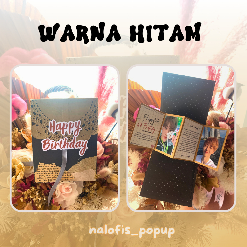 Jual Kartu Ucapan Pop Up Card Custom DIY | Bisa Custom Foto dan Tulisan ...