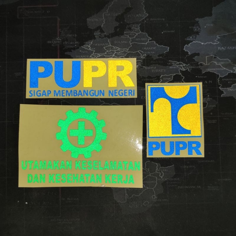 Jual Cutting Sticker Helm Dinas PUPR safety first | Shopee Indonesia