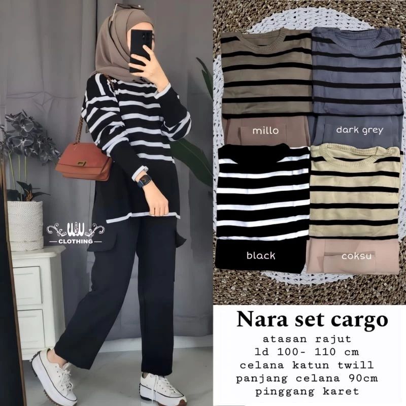 Jual Nara set Cargo by W&W | Shopee Indonesia