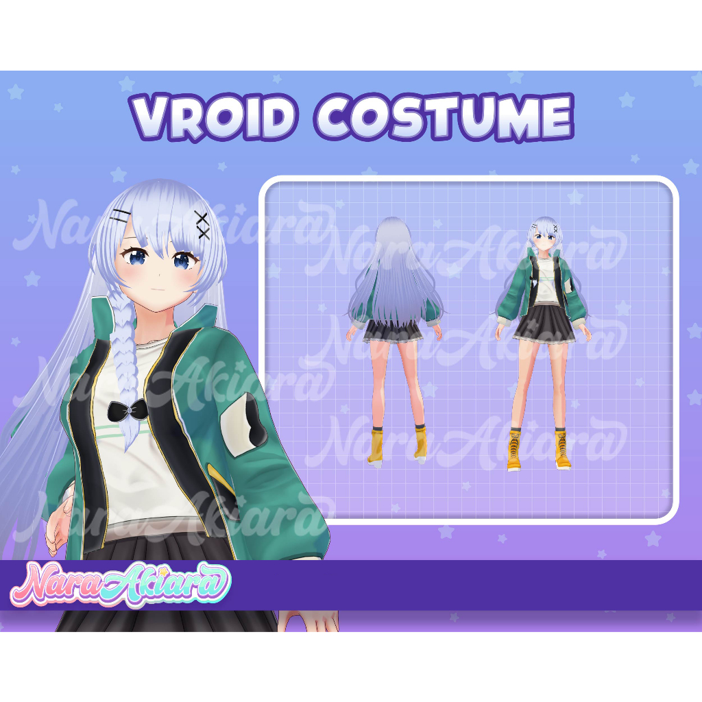 Jual Transformasi VTuber dengan Kostum 3D Vroid Terbaru Siap Pakai ...