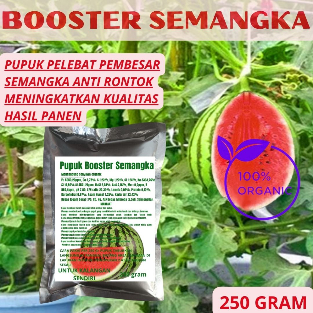 Jual Pupuk organik booster perangsang dan pelebat buah semangka agar cepat berbuah tidak mudah ...