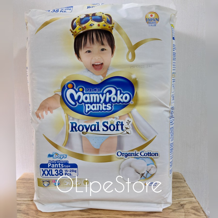 Jual MamyPoko Mamy Poko Pants Popok Celana Royal Soft XXL 38 (Boys ...