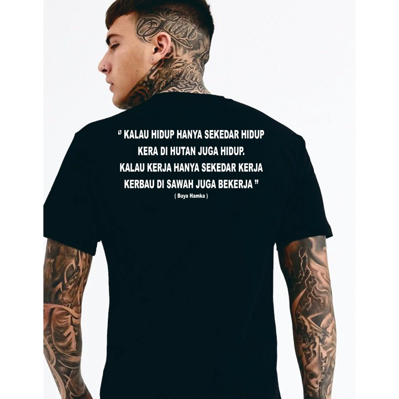 Jual KAOS BUYA HAMKA KALO HIDUP HANYA SEKEDAR HIDUP KERA DI HUTAN JUGA HIDUP | Shopee Indonesia