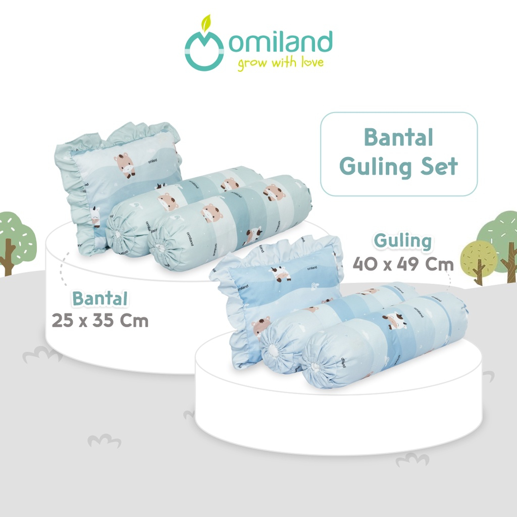Jual Omiland Bantal Guling Set Renda Cow And Friends Series | Shopee ...