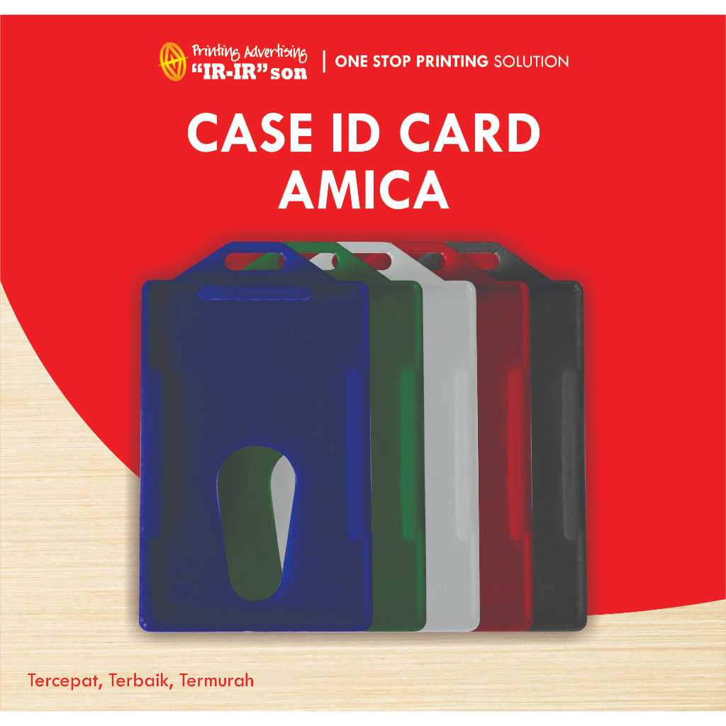 Jual CASE ID CARD AMICA PLASTIK TEMPAT ID CARD NAME TAG WARNA WARNI ...