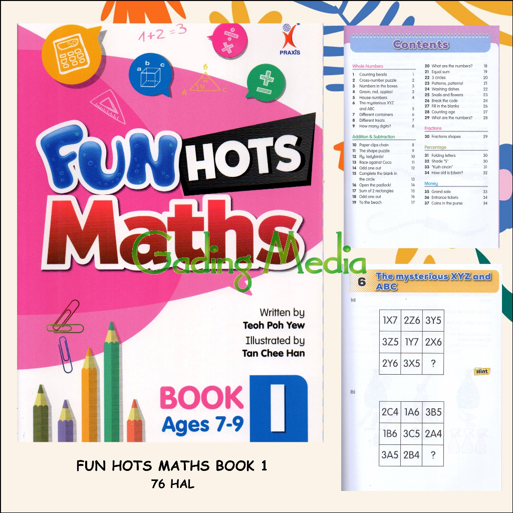 Jual Primary Assessment - Fun Hots Maths Book 1 - 5 | Shopee Indonesia