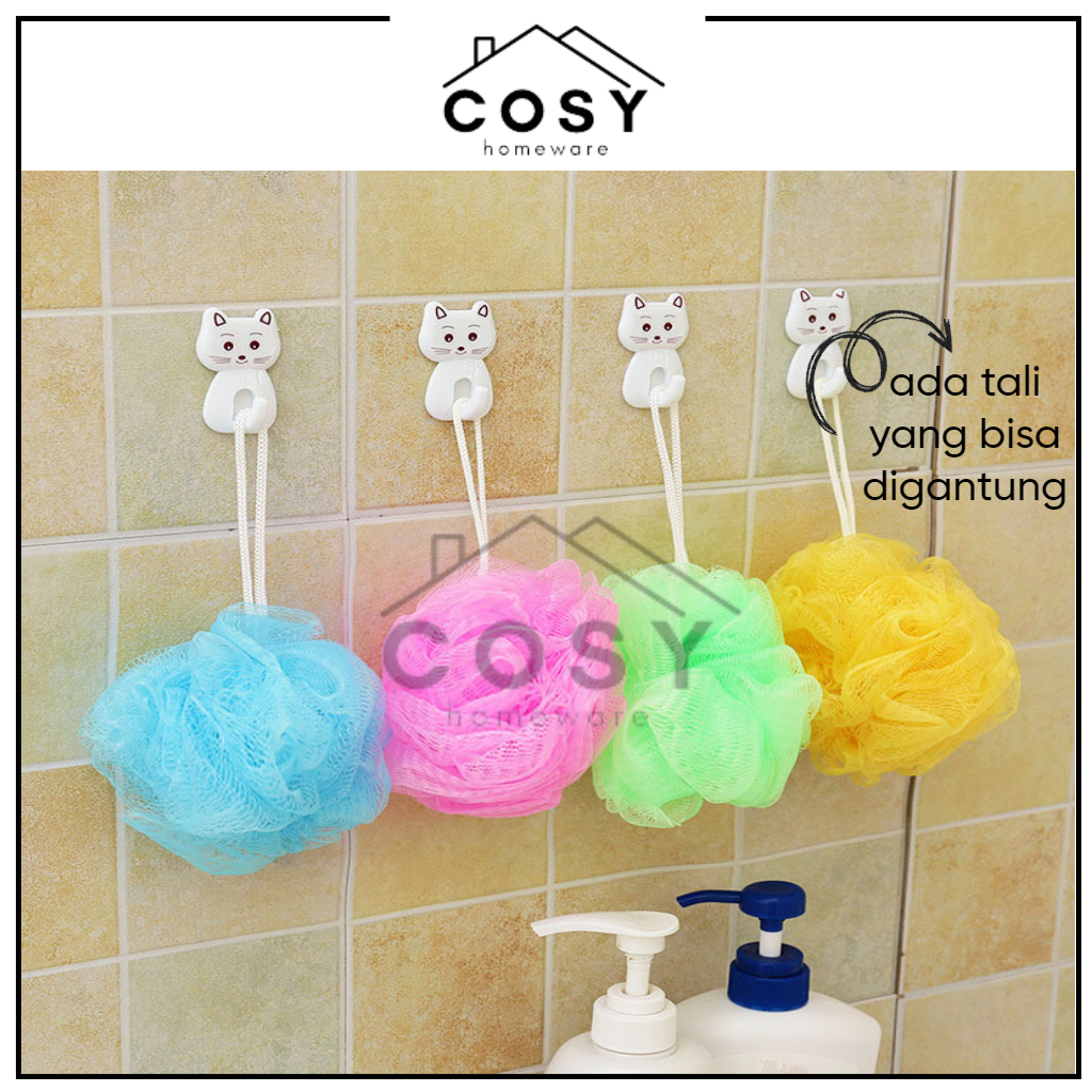 Jual COSY Spon Mandi Bulat Busa / Spons Mandi Jaring Gosok Bath Spons ...